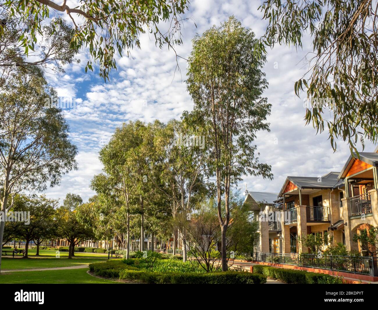 New residential housing estate development beside Coal Dam Park ...