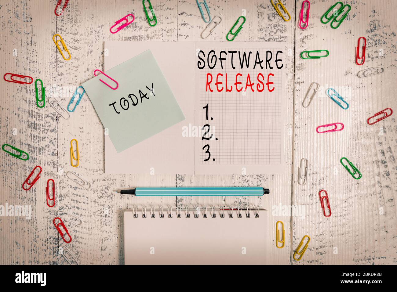 Handwriting text writing Software Release. Conceptual photo sum of ...