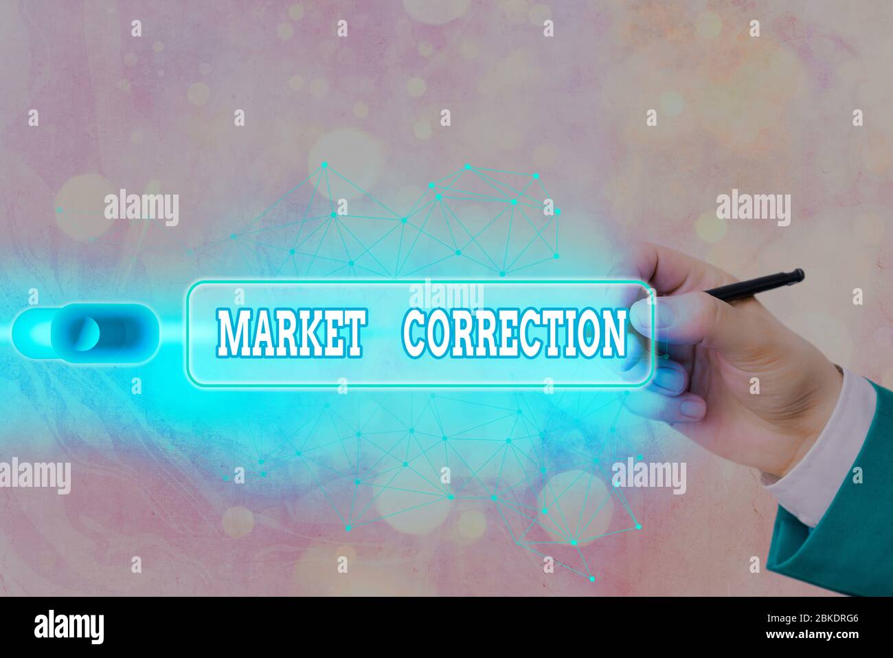 Text sign showing Market Correction. Business photo text When prices ...