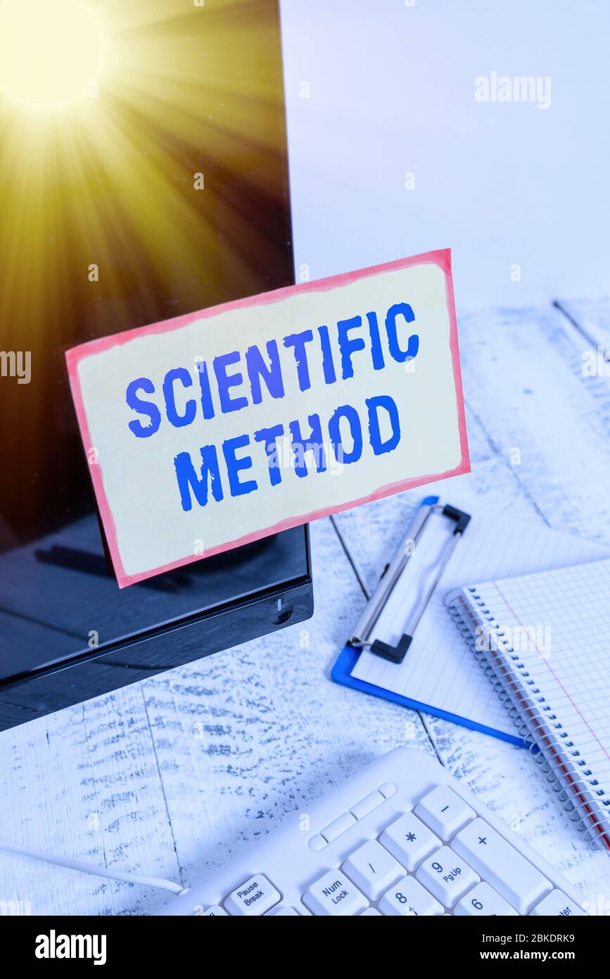 Conceptual hand writing showing Scientific Method. Concept meaning ...
