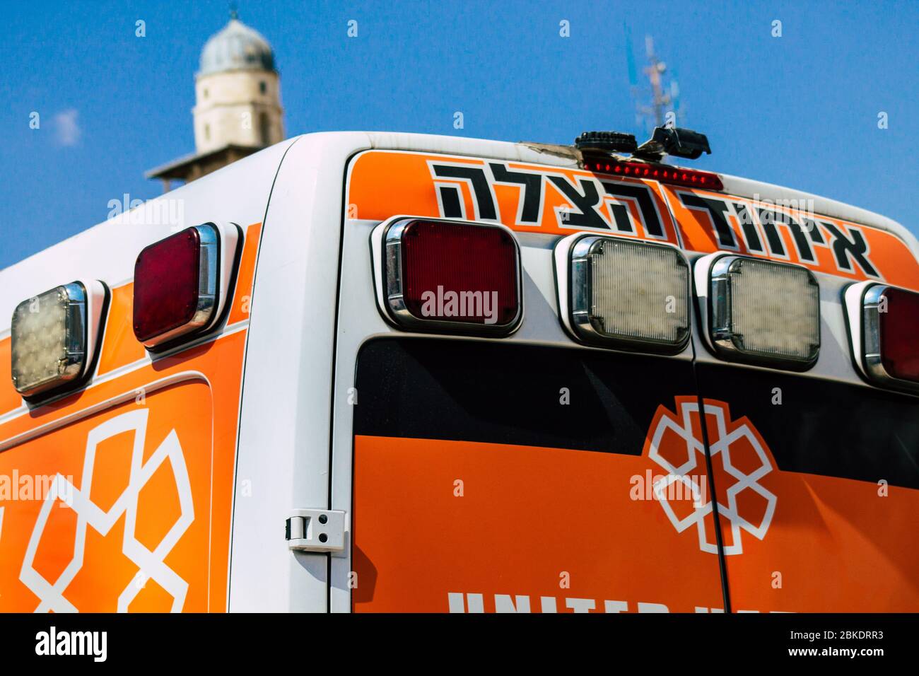Magen david adom ambulance in jerusalem hi-res stock photography and ...