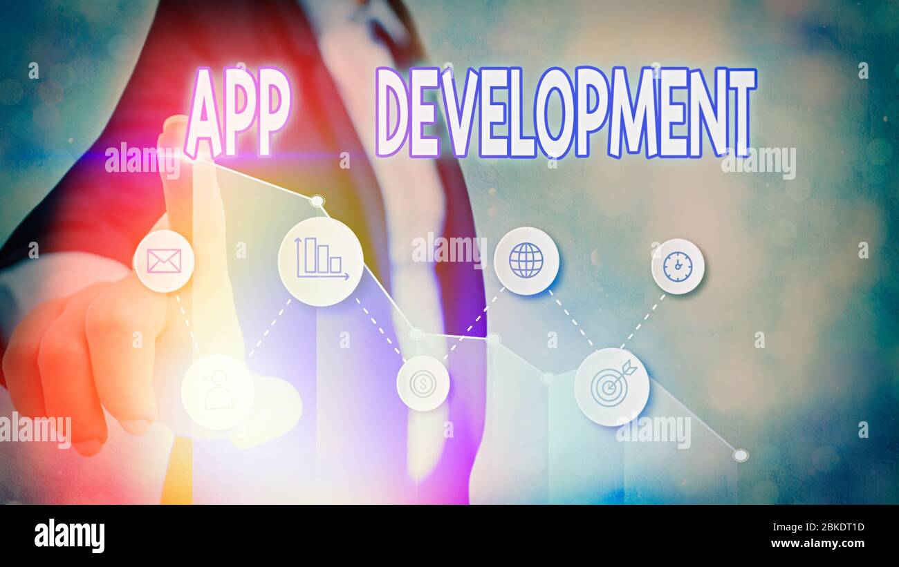 Handwriting text App Development. Conceptual photo Development services ...