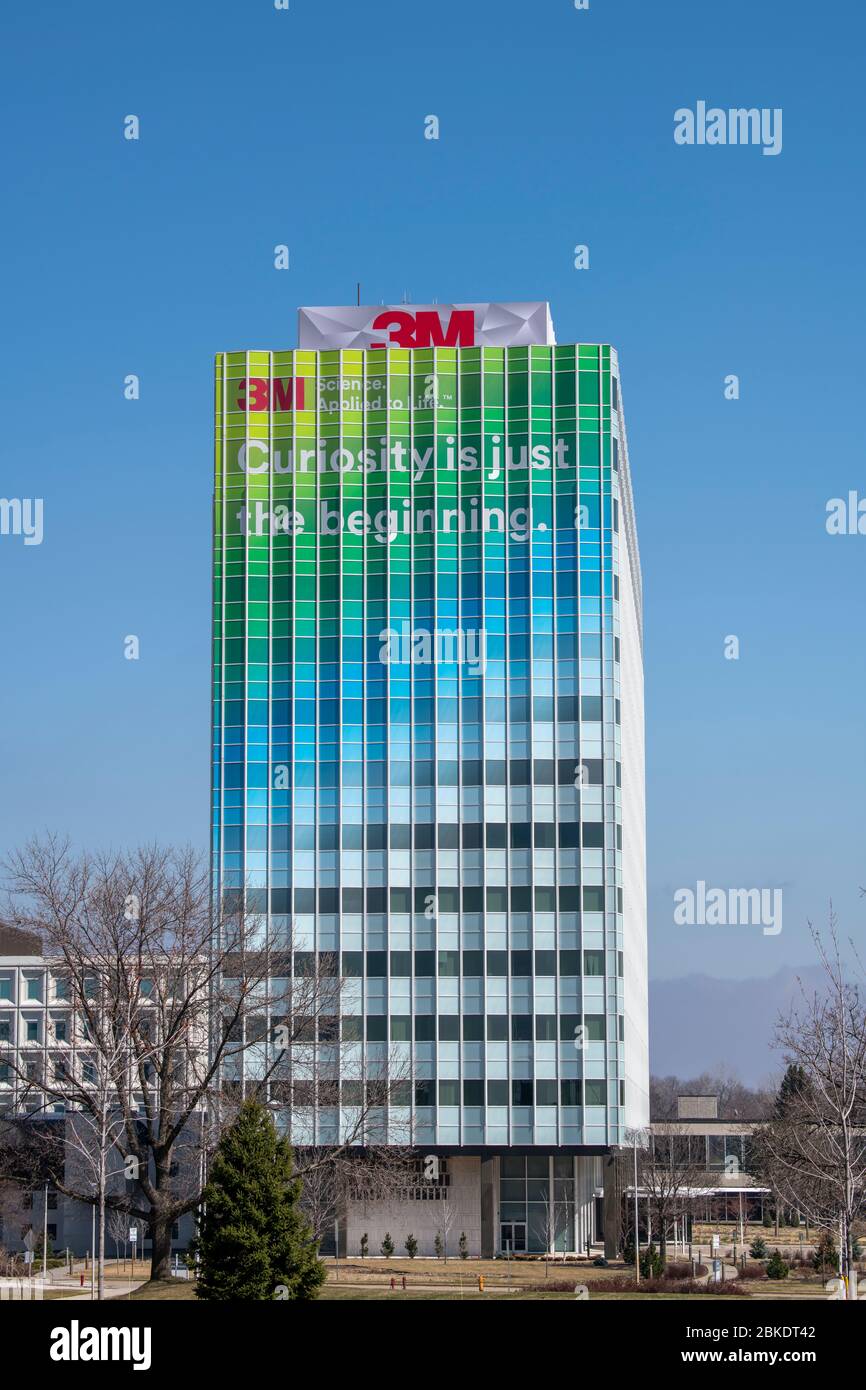 Maplewood, Minnesota. 3M company global headquarters. 3M produces the ...