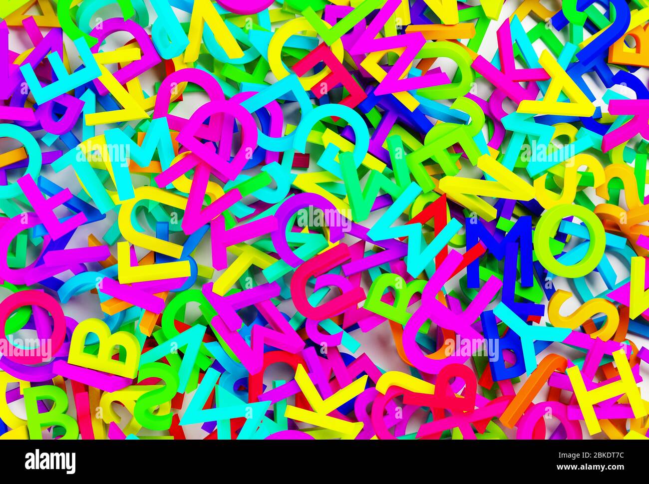 Multi color 3d letters alphabet hi-res stock photography and images - Alamy