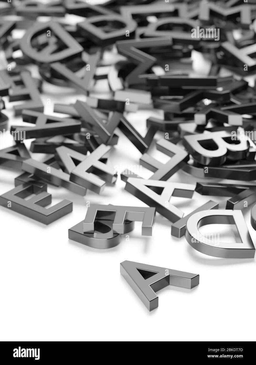 3d letters cutout hi-res stock photography and images - Alamy