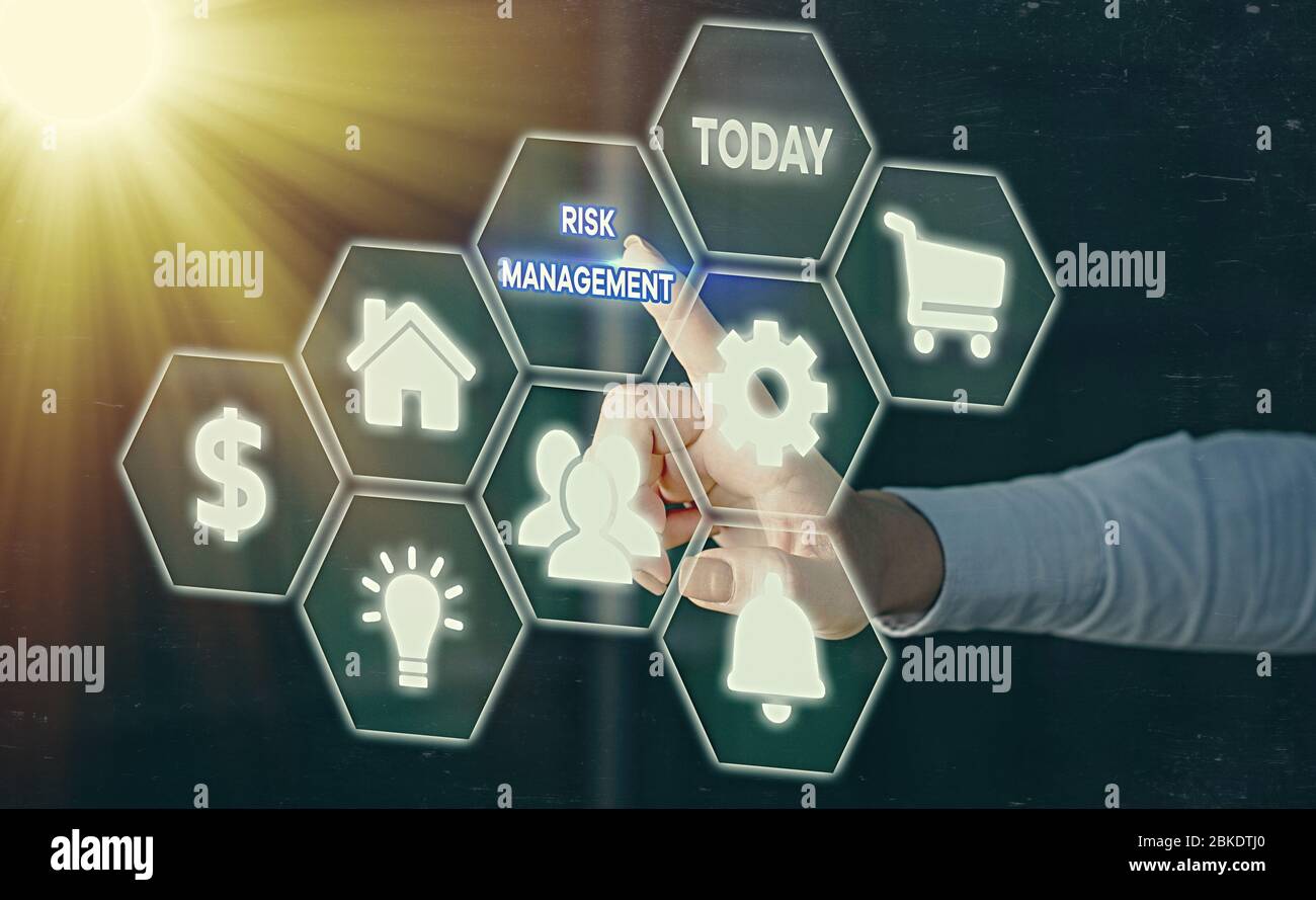 Conceptual hand writing showing Risk Management. Concept meaning ...