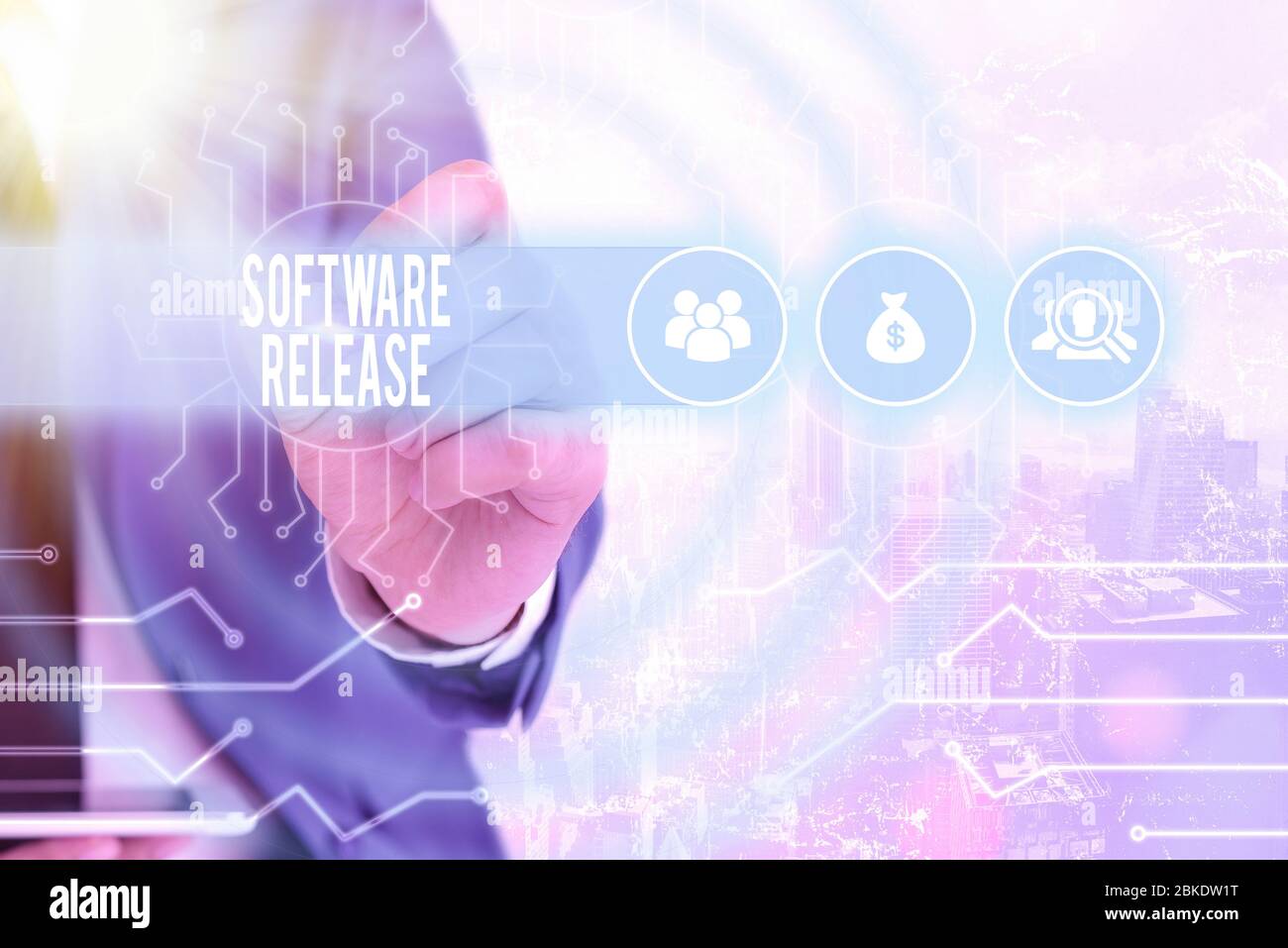 Handwriting text Software Release. Conceptual photo sum of stages of ...