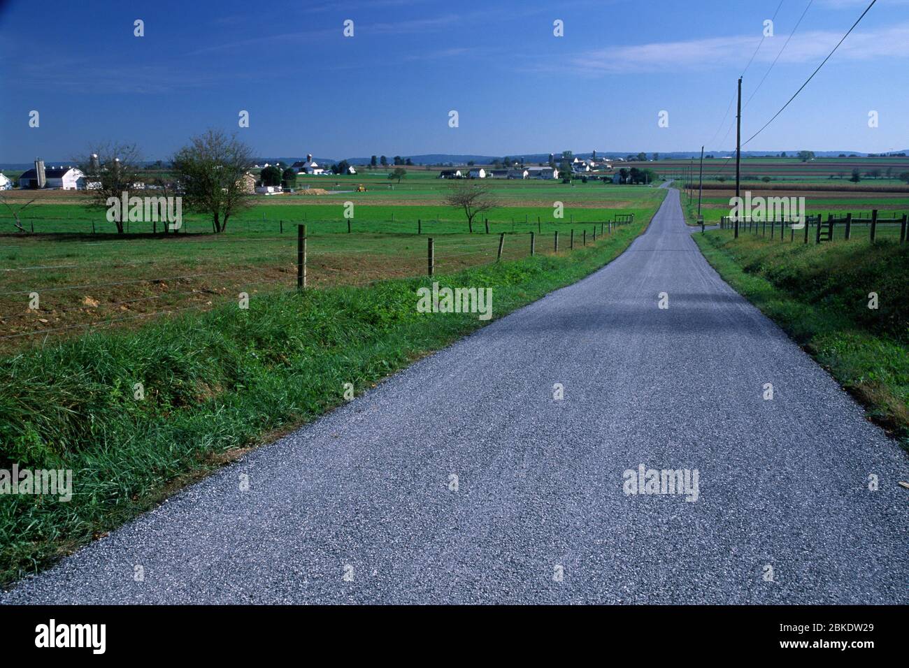 Farm road, Lancaster County, Pennsylvania Stock Photo - Alamy