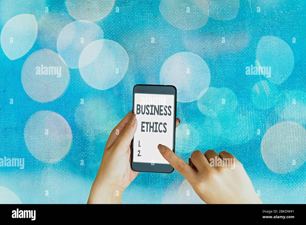 Handwriting text Business Ethics. Conceptual photo Moral principles ...