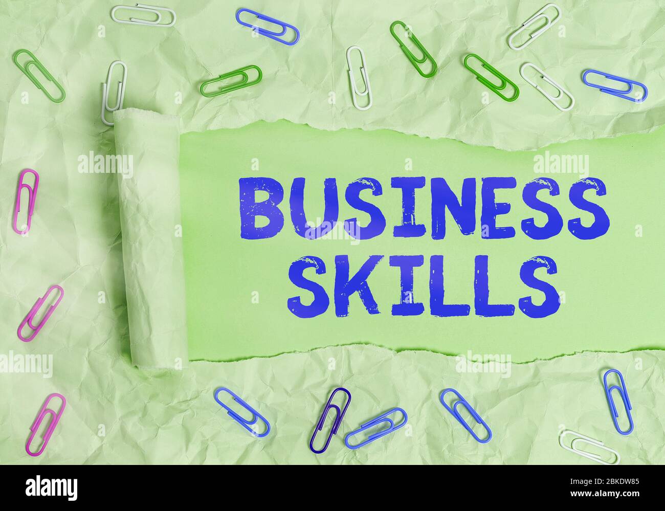 Word writing text Business Skills. Business photo showcasing An ability ...