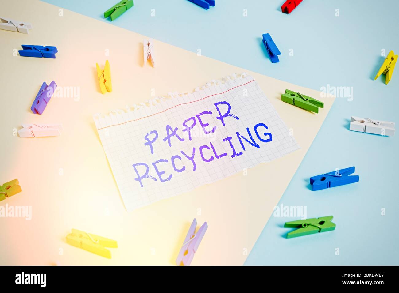 Word writing text Paper Recycling. Business photo showcasing Using the ...