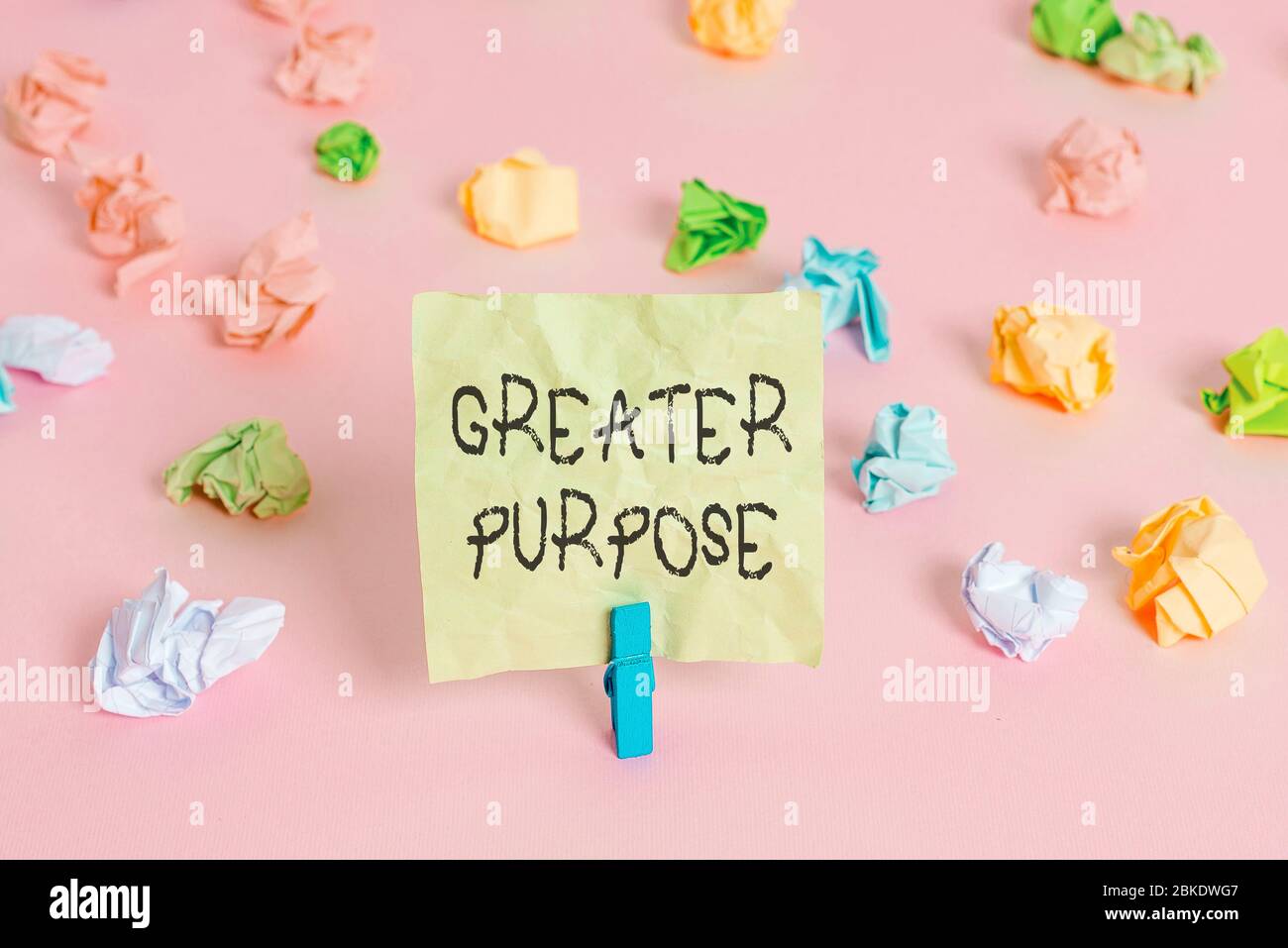 Conceptual hand writing showing Greater Purpose. Concept meaning Extend ...