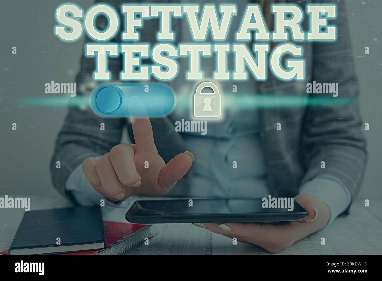 Conceptual Hand Writing Showing Software Testing Concept Meaning Investigation Provide