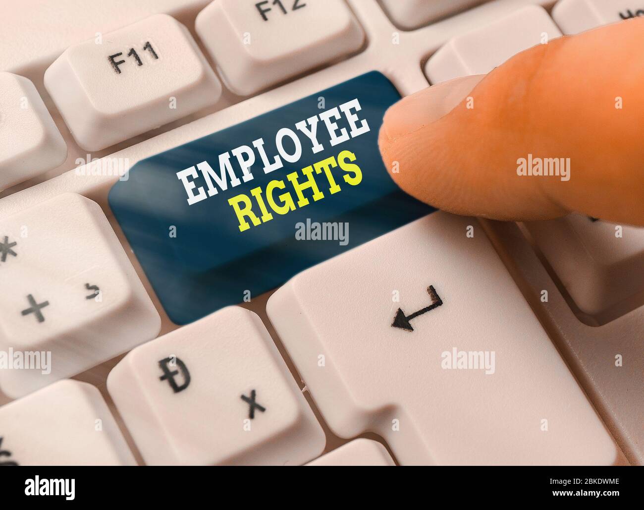 Text sign showing Employee Rights. Business photo showcasing All ...