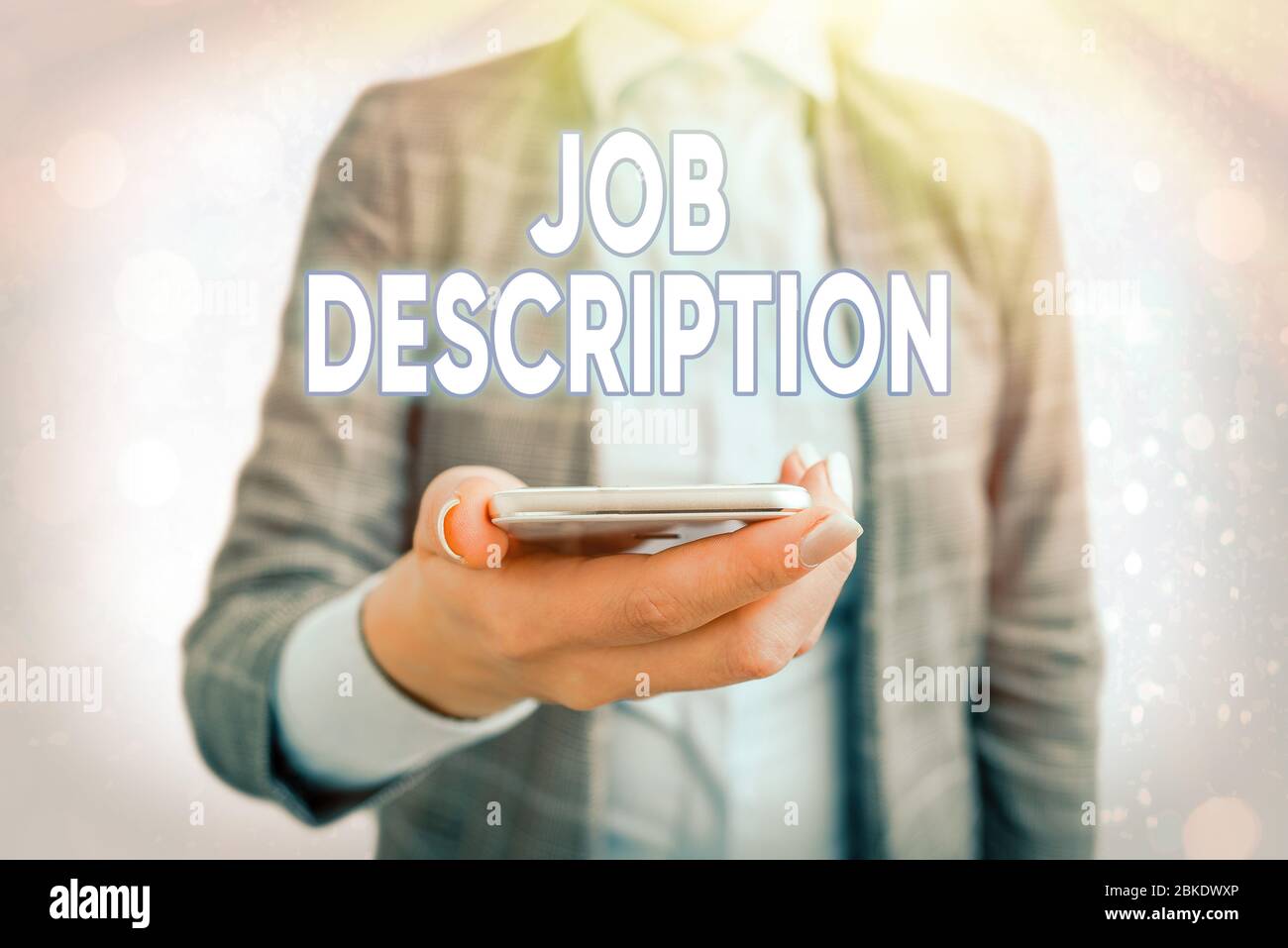 Conceptual hand writing showing Job Description. Concept meaning A ...