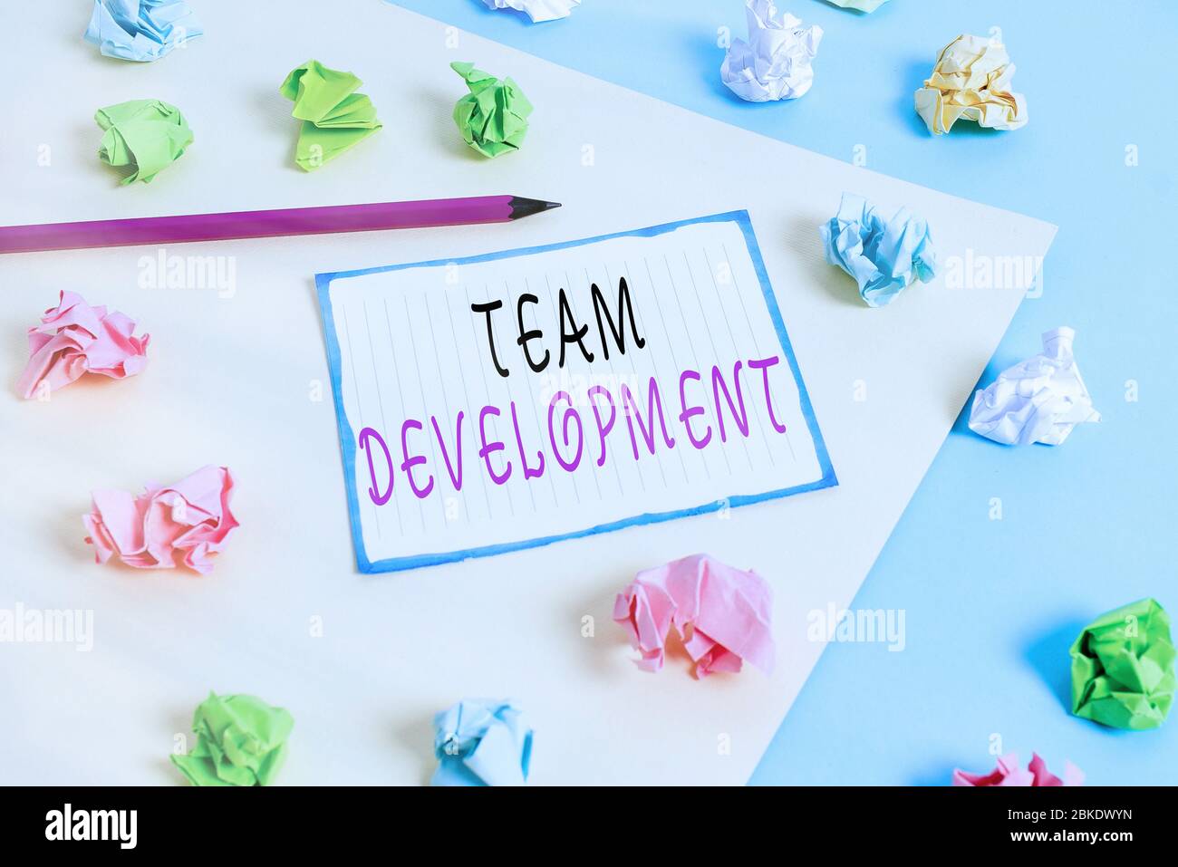 Handwriting text Team Development. Conceptual photo learn why and how ...