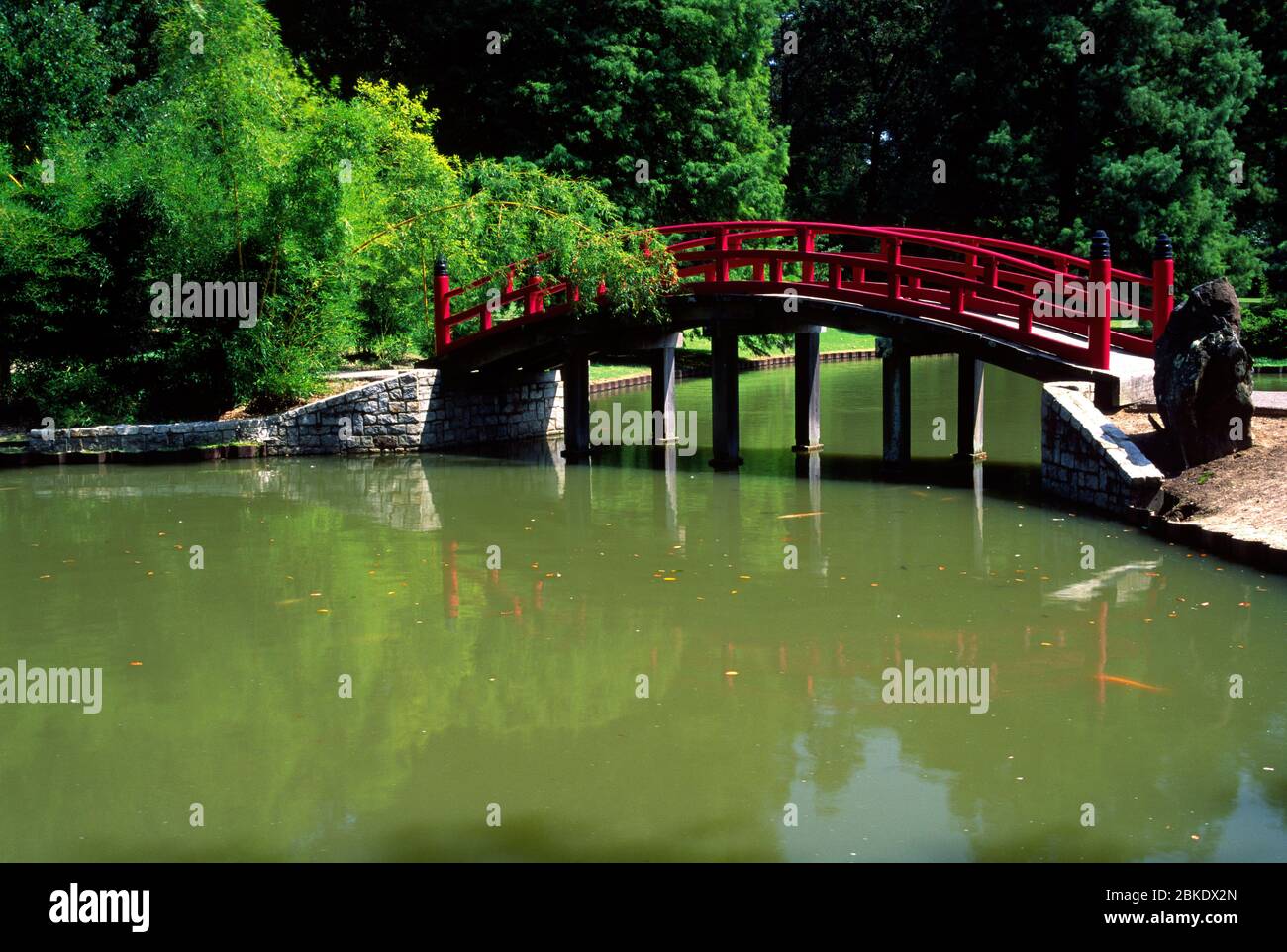 Japanese Garden, Memphis Botanic Garden, Memphis, Tennessee Stock Photo ...