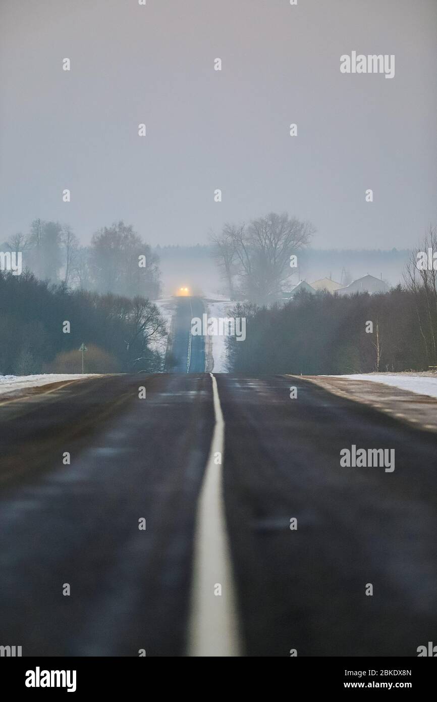 Empty Road in the morning Stock Photo - Alamy