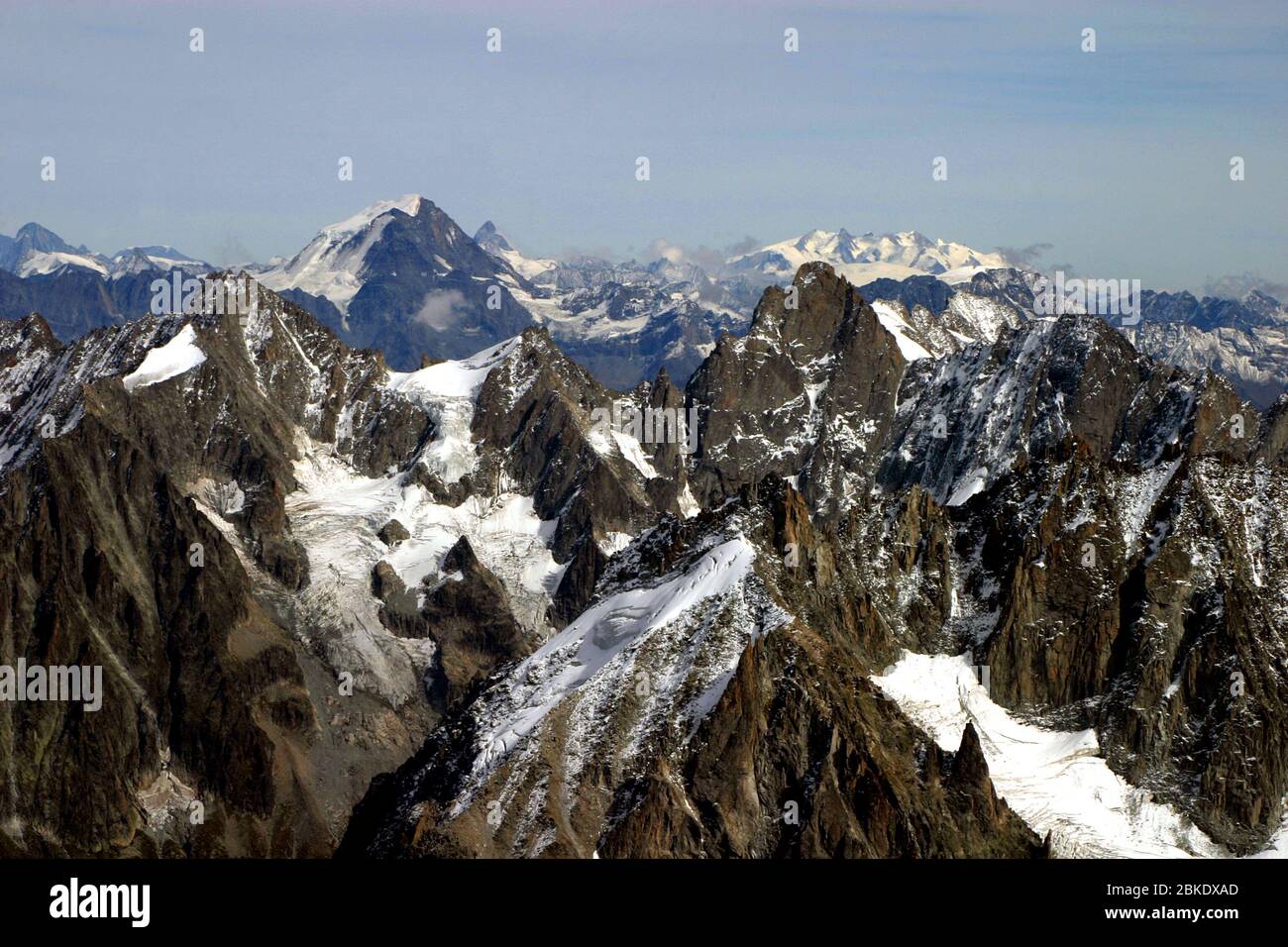 Chamonix Mountains in French Alps, France. This picture was taken from ...