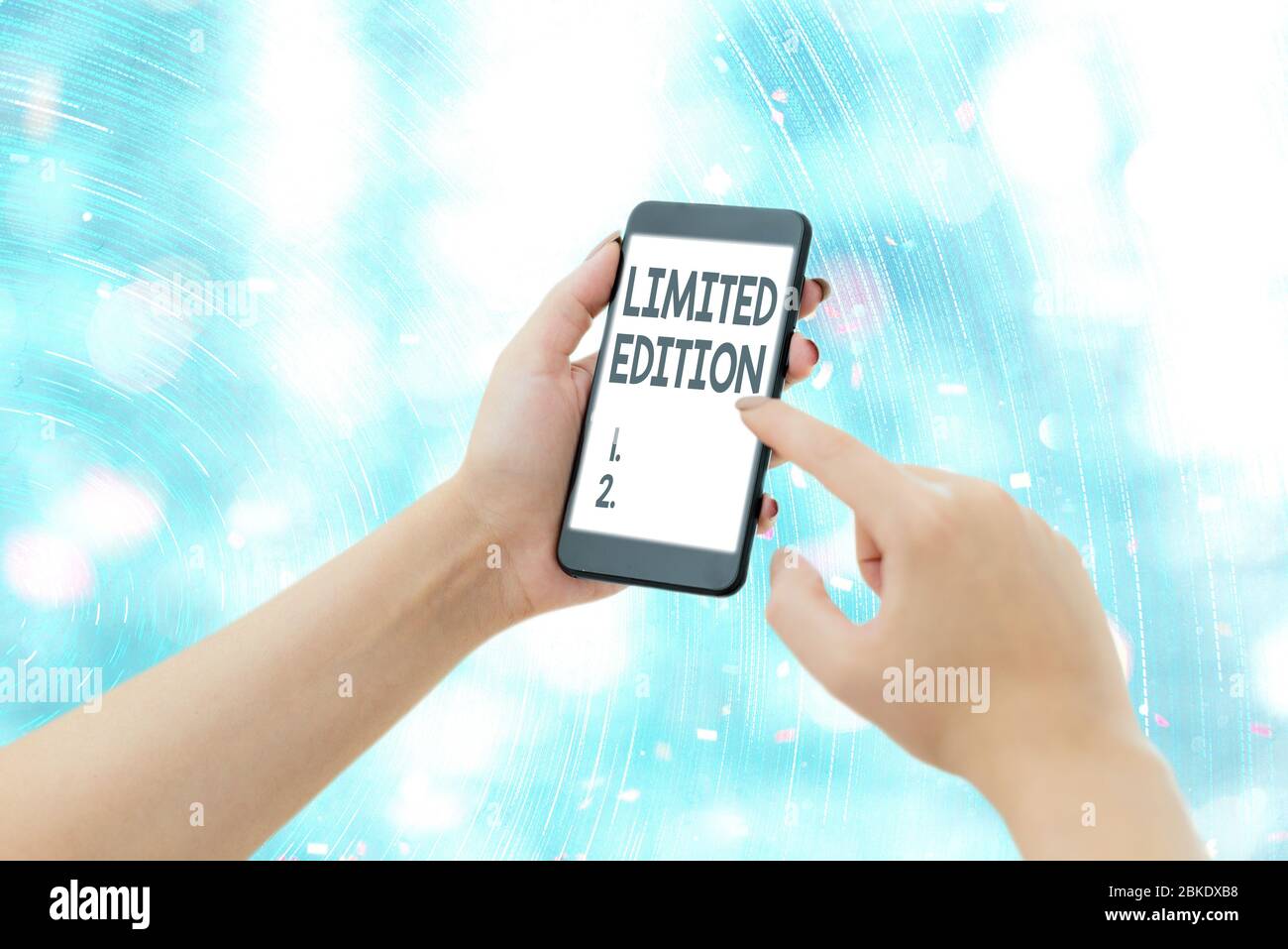 Conceptual hand writing showing Limited Edition. Concept meaning Work ...