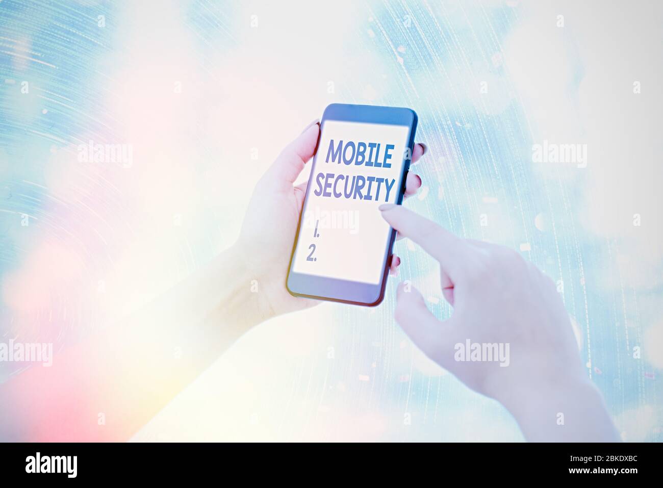 Conceptual Hand Writing Showing Mobile Security Concept Meaning Protection Of Mobile Phone From