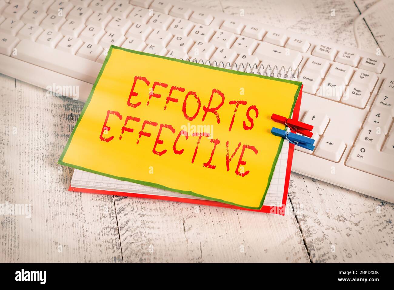 Writing note showing Efforts Effective. Business concept for Produces ...