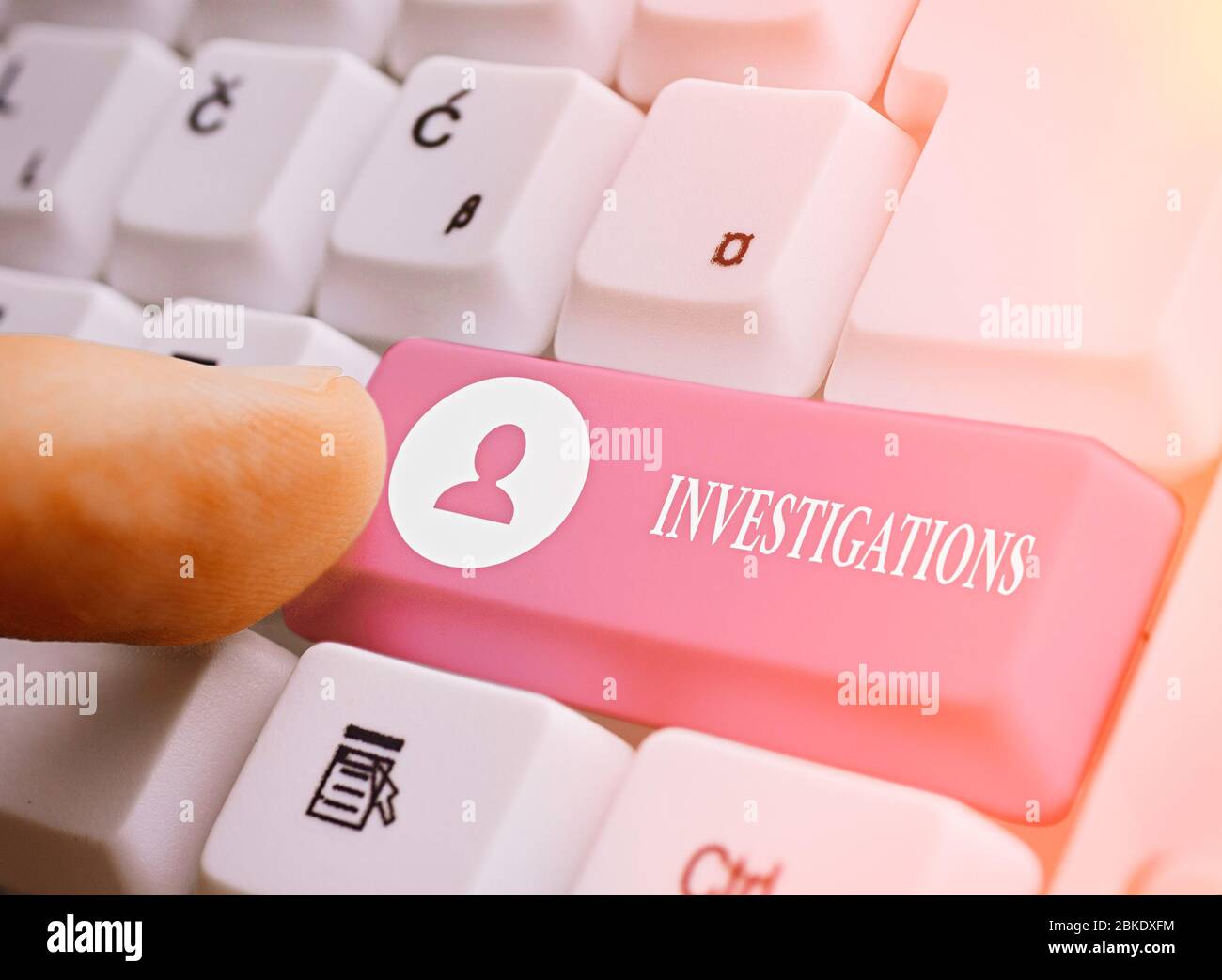 Writing Note Showing Investigations Business Concept For The Formal Action Or Systematic