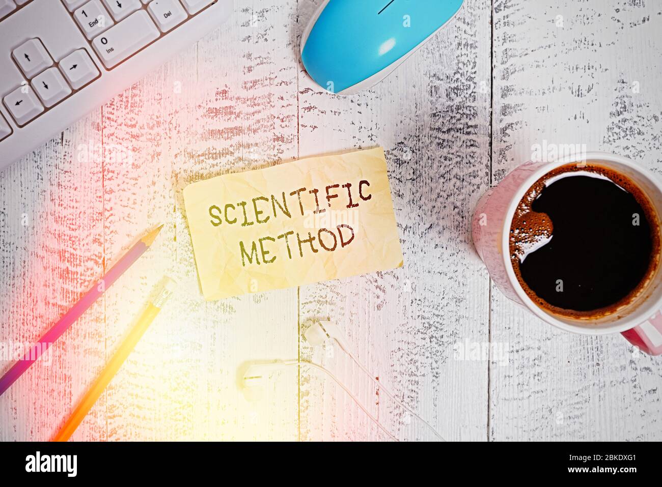 Writing note showing Scientific Method. Business concept for Principles ...