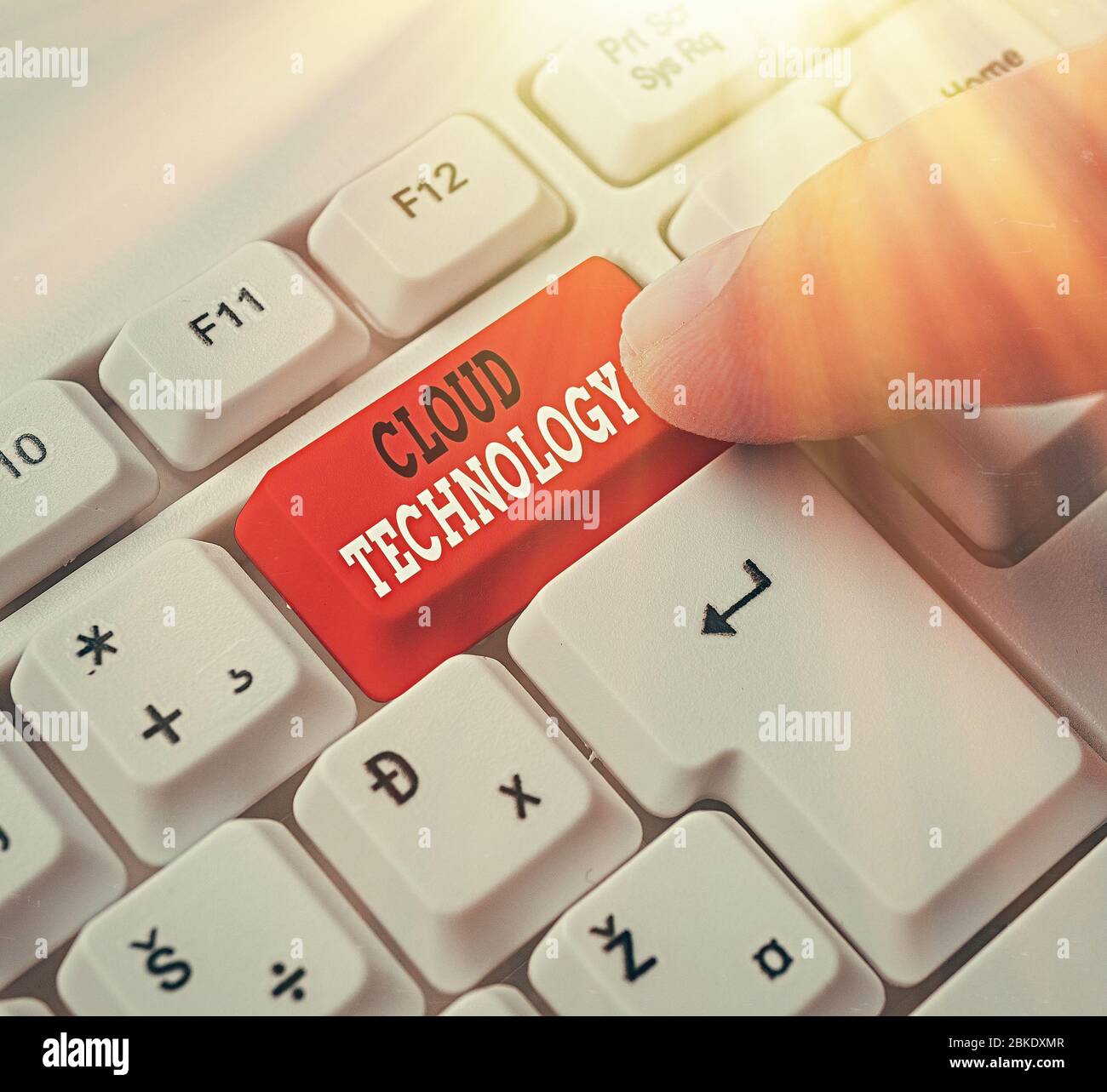 Handwriting text Cloud Technology. Conceptual photo storing and accessing data and programs over ...