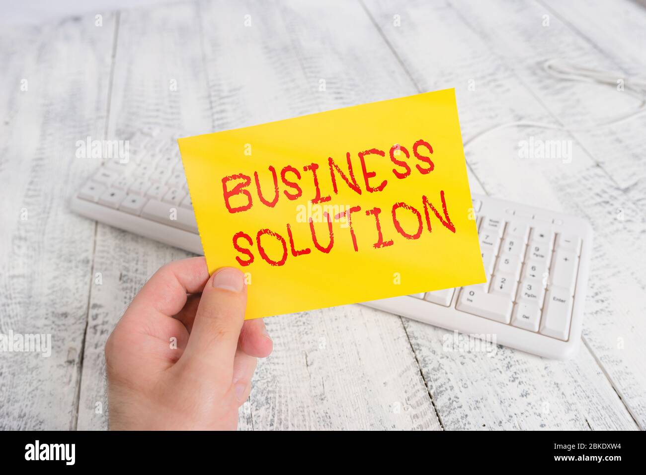 Conceptual hand writing showing Business Solution. Concept meaning ...
