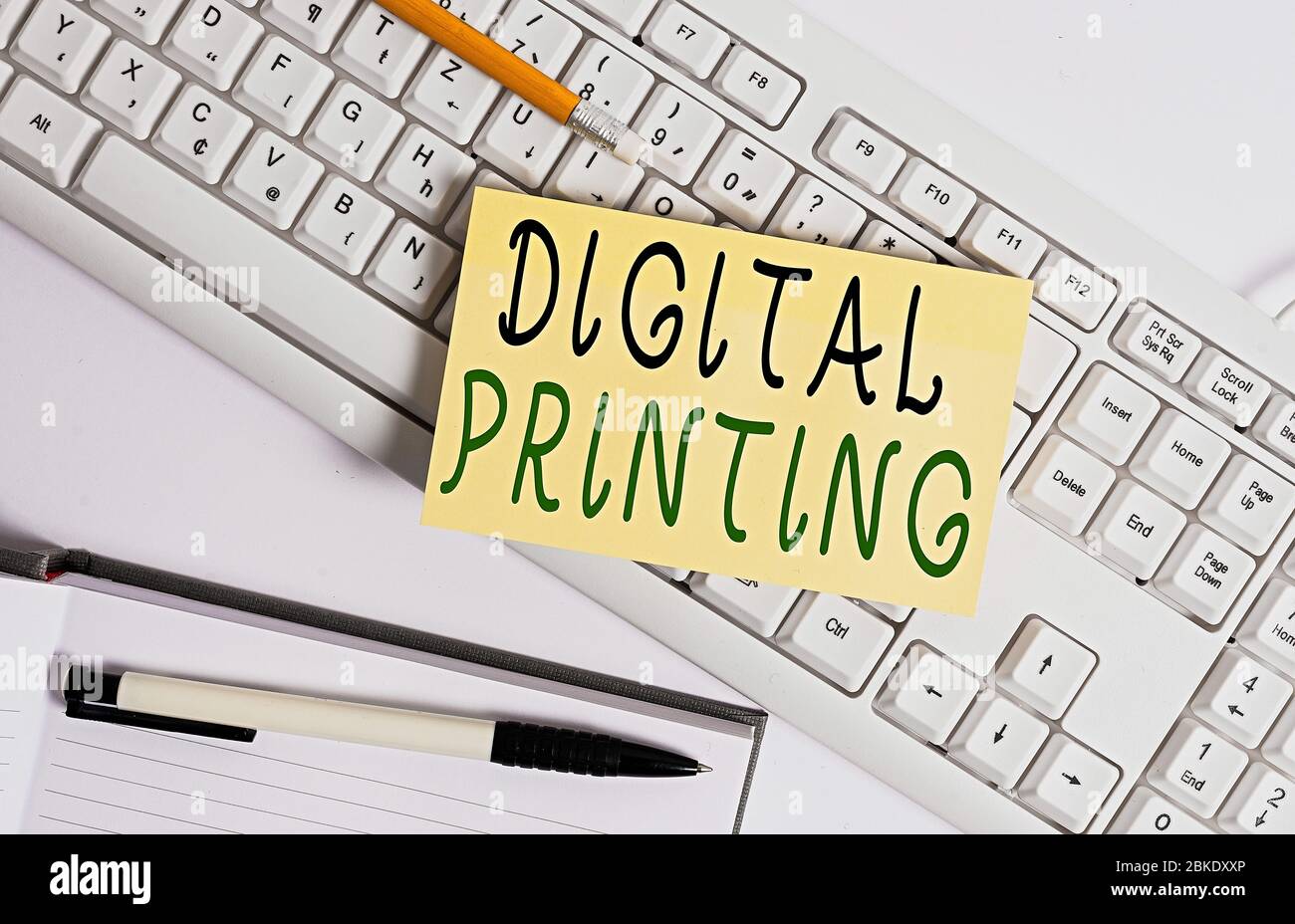 Handwriting text writing Digital Printing. Conceptual photo digital ...
