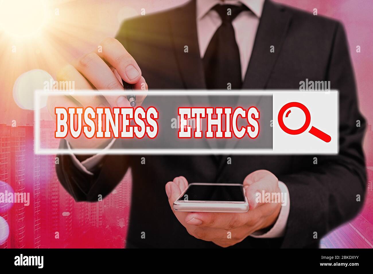 Handwriting text Business Ethics. Conceptual photo Moral principles ...