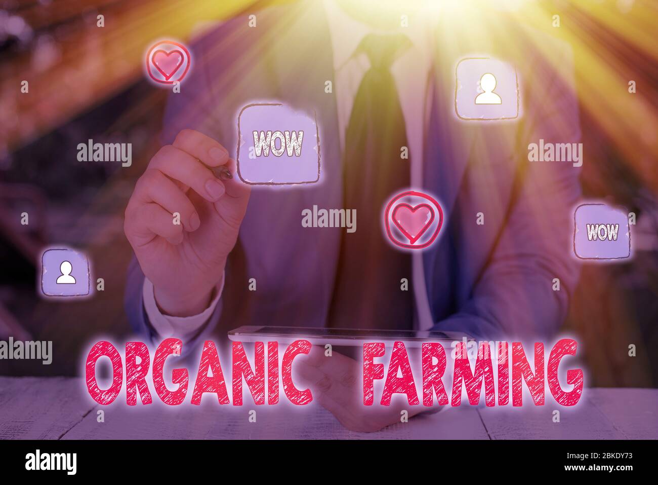 Handwriting text Organic Farming. Conceptual photo an integrated ...