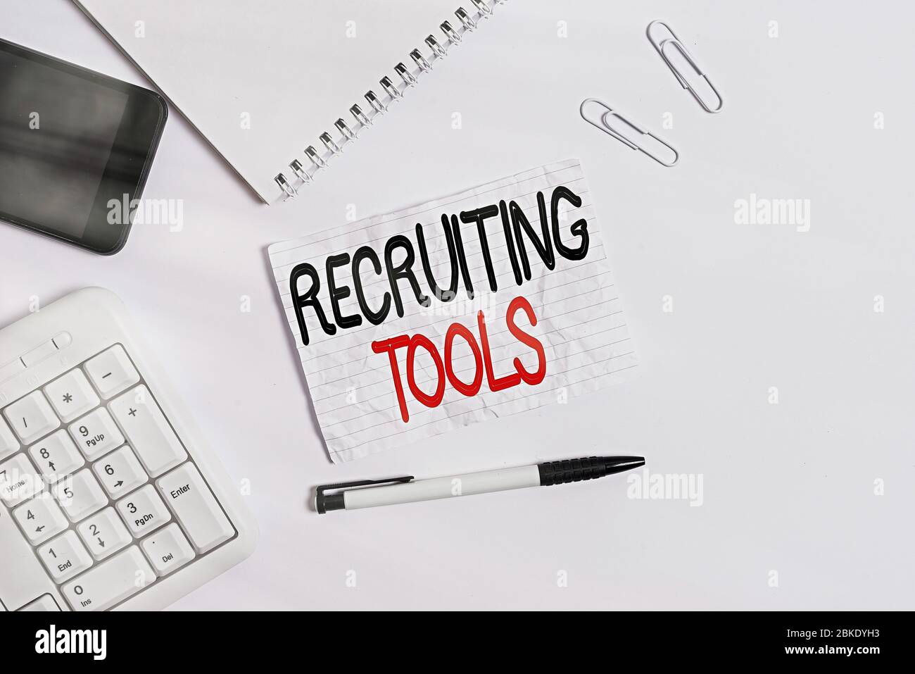 Word writing text Recruiting Tools. Business photo showcasing getting ...