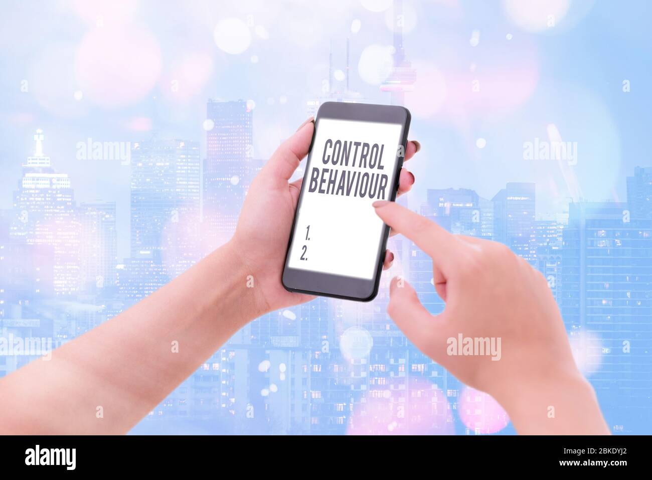 Handwriting text writing Control Behaviour. Conceptual photo Exercise ...