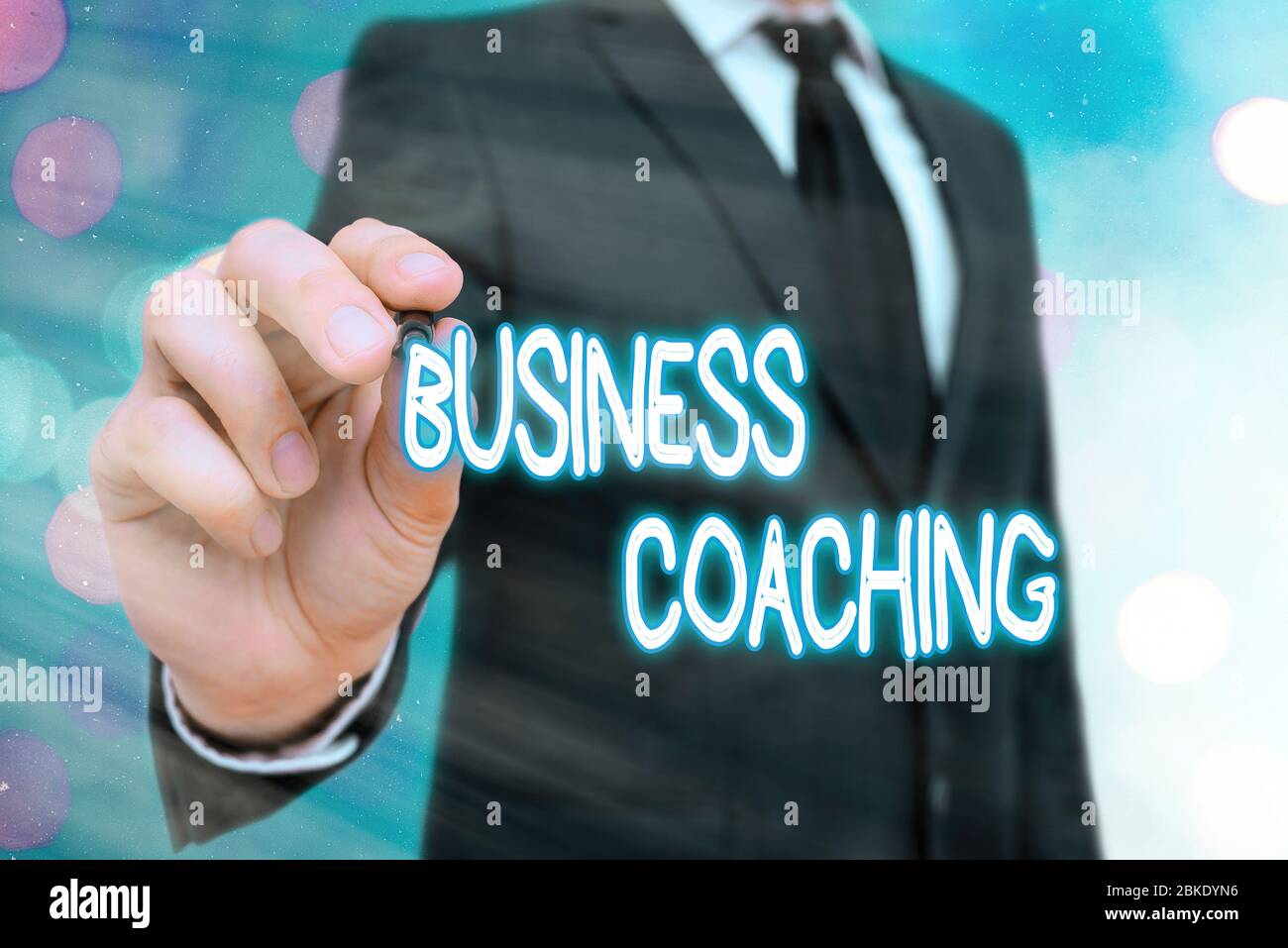 Word writing text Business Coaching. Business photo showcasing Helping employees become more ...