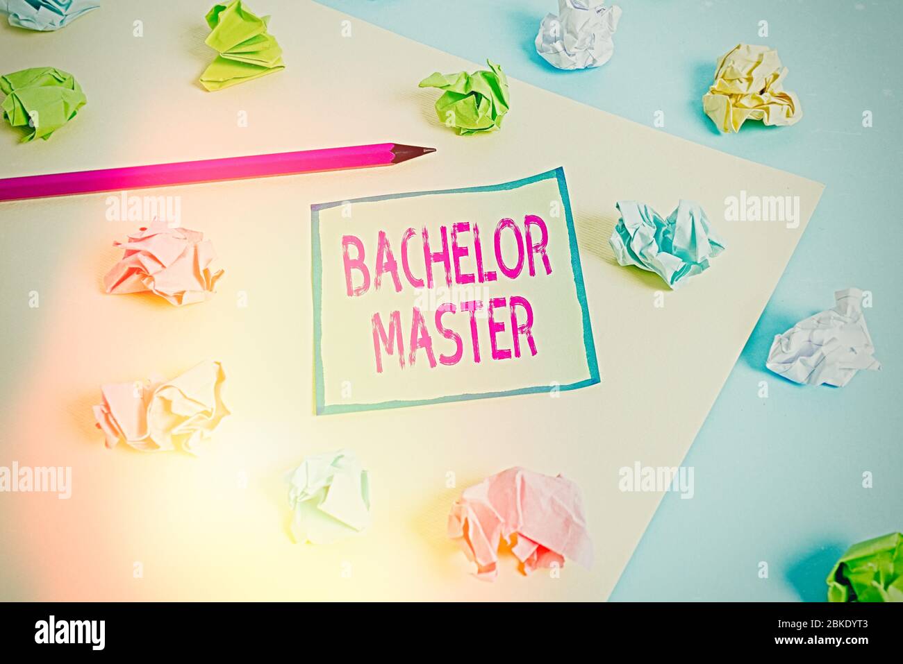 Conceptual hand writing showing Bachelor Master. Concept meaning An ...