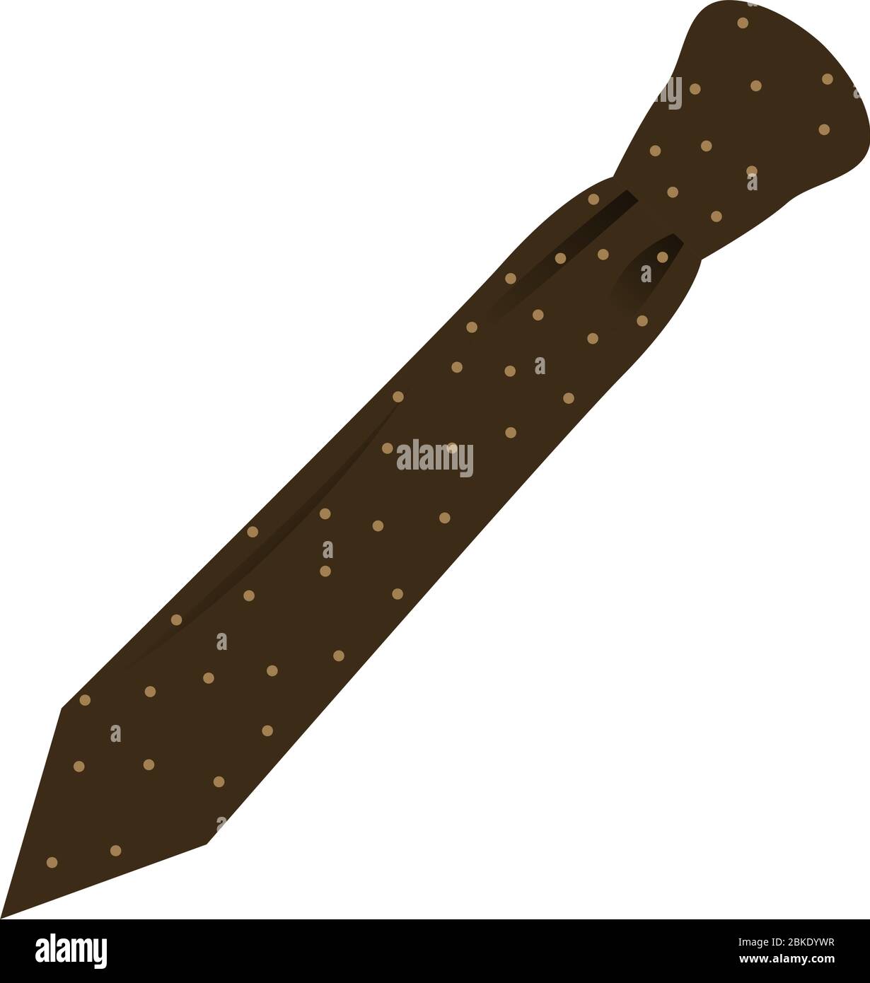 Isolated necktie icon over a white background - Vector illustration ...