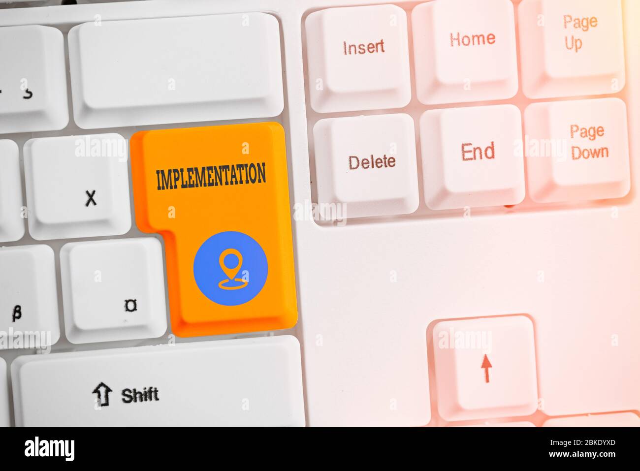 Handwriting text Implementation. Conceptual photo The process of making ...