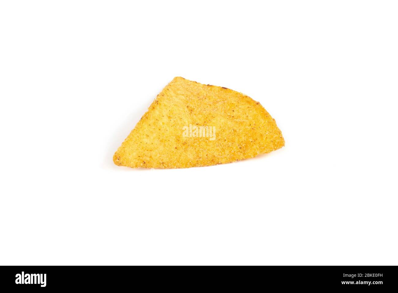 Spicy nachos chips isolated on white background Stock Photo - Alamy