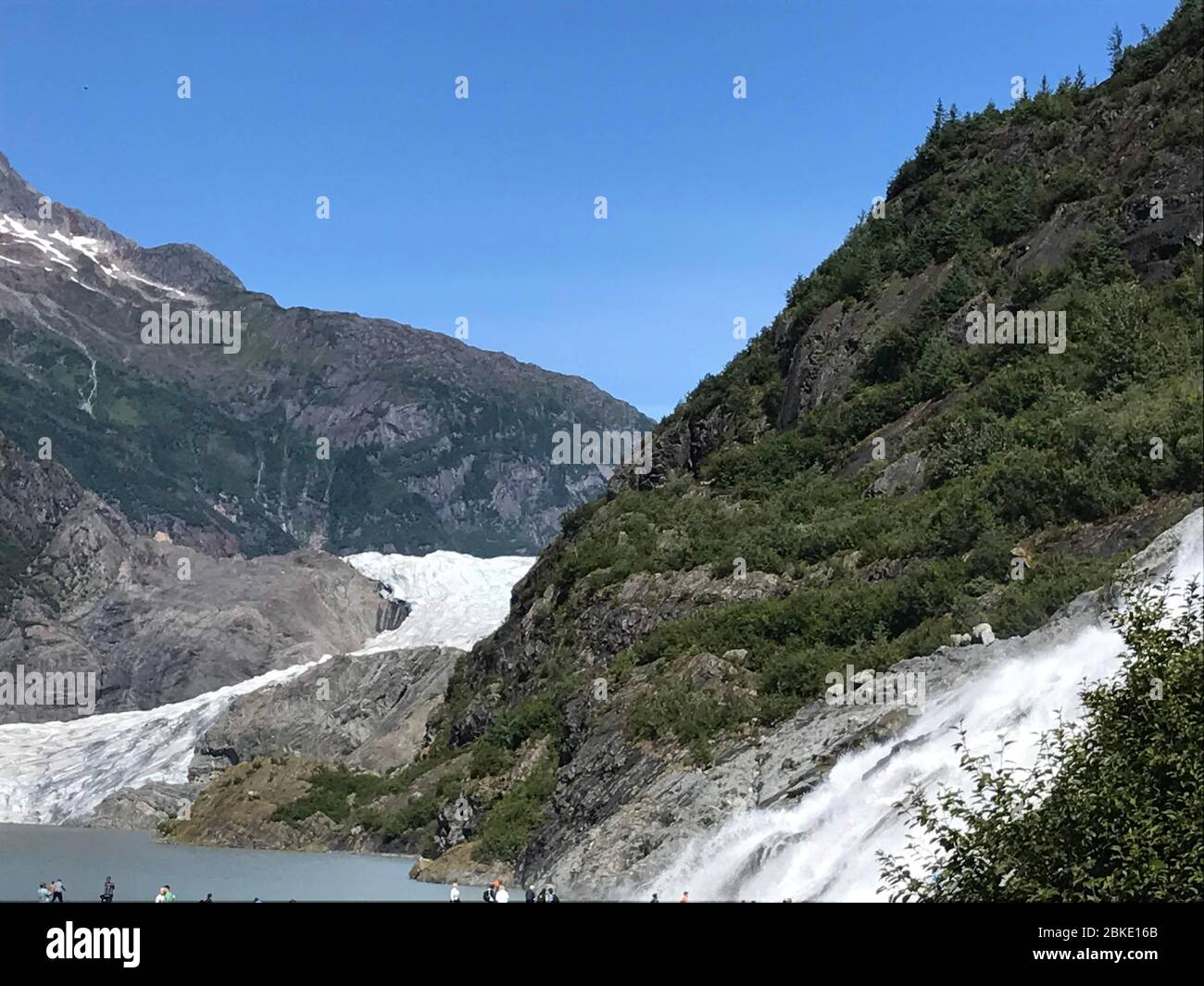 Mendenhall Glacier and Nugget Falls in Tongass National Forest near ...