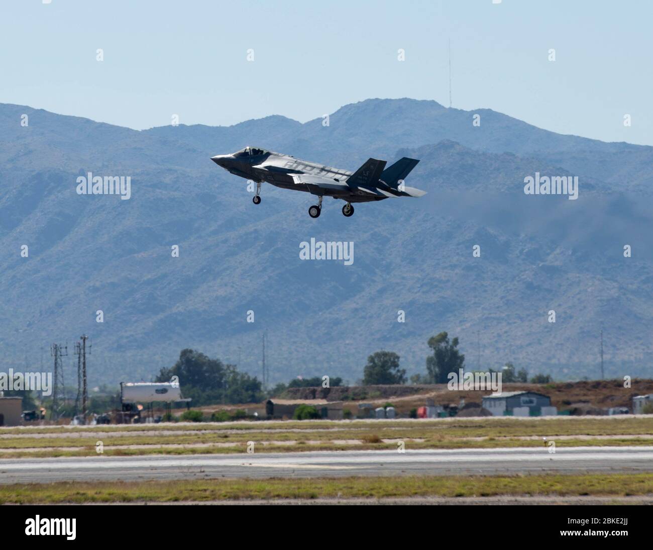 An F-35A Lightning II assigned to the 56th Fighter Wing lands at Luke ...