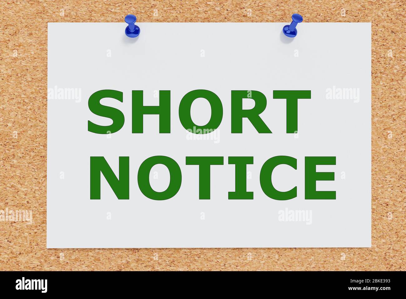 Short term notice hi-res stock photography and images - Alamy