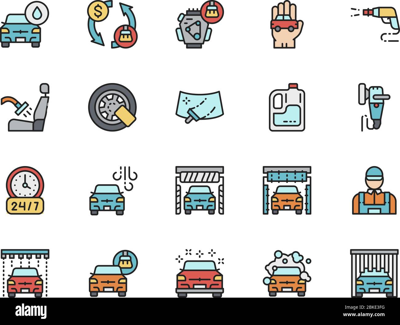 High pressure spray gun Stock Vector Images - Alamy