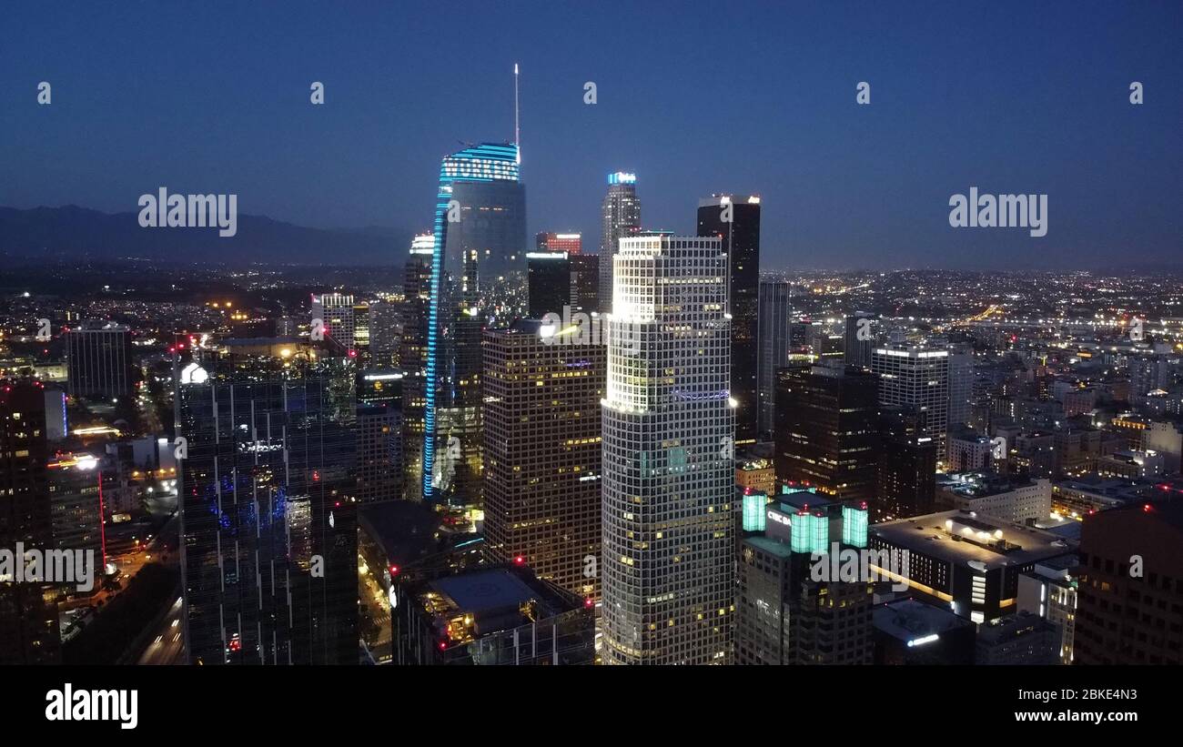 Los Angeles, United States. 03rd May, 2020. A general aerial overall ...