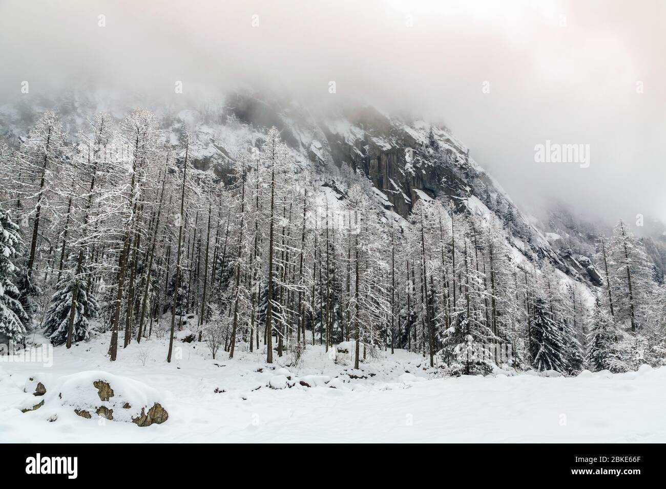 Italian Alps - winter landscape with fresh snow Stock Photo - Alamy