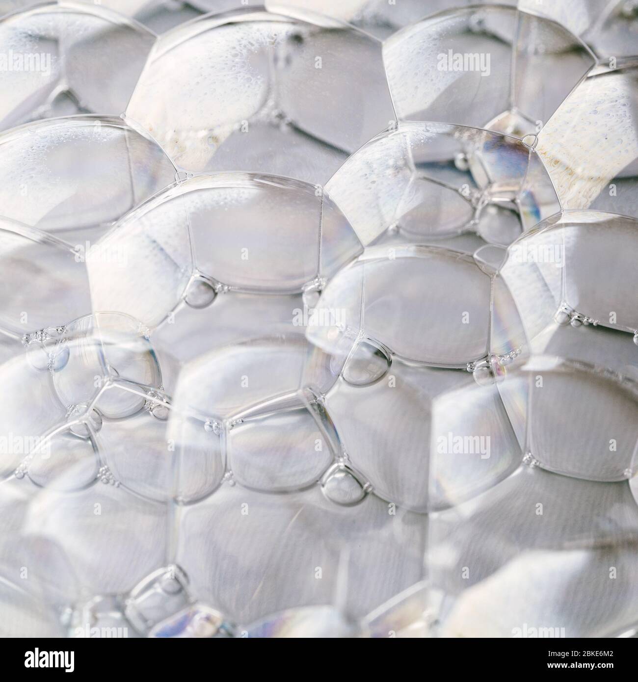 geometric shapes with bubbles - close up Stock Photo - Alamy