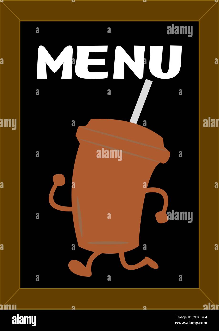 Chalkboard sidewalk cafe menu Stock Vector Images - Alamy