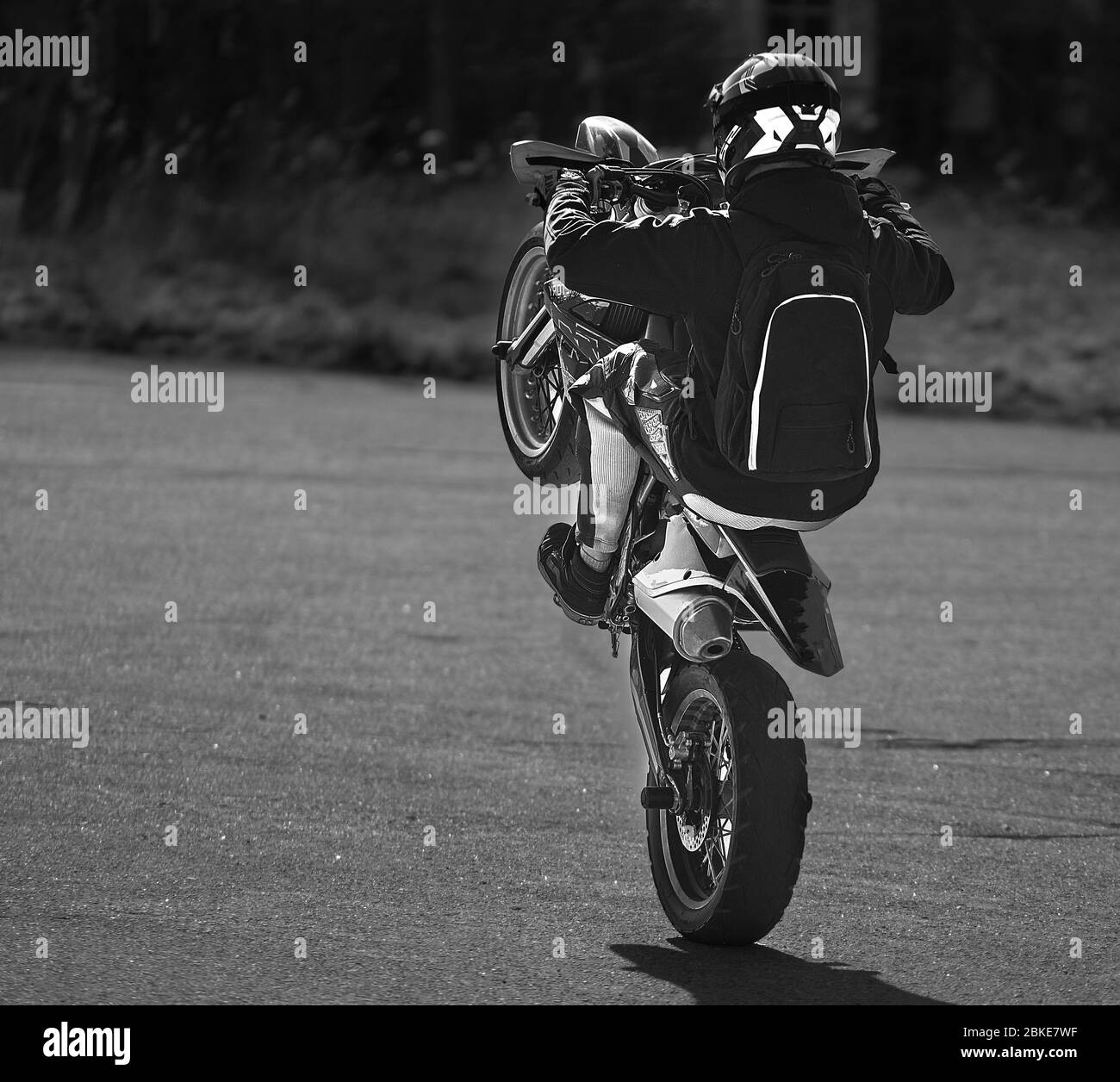 Motorcycle man fashion Black and White Stock Photos & Images - Alamy