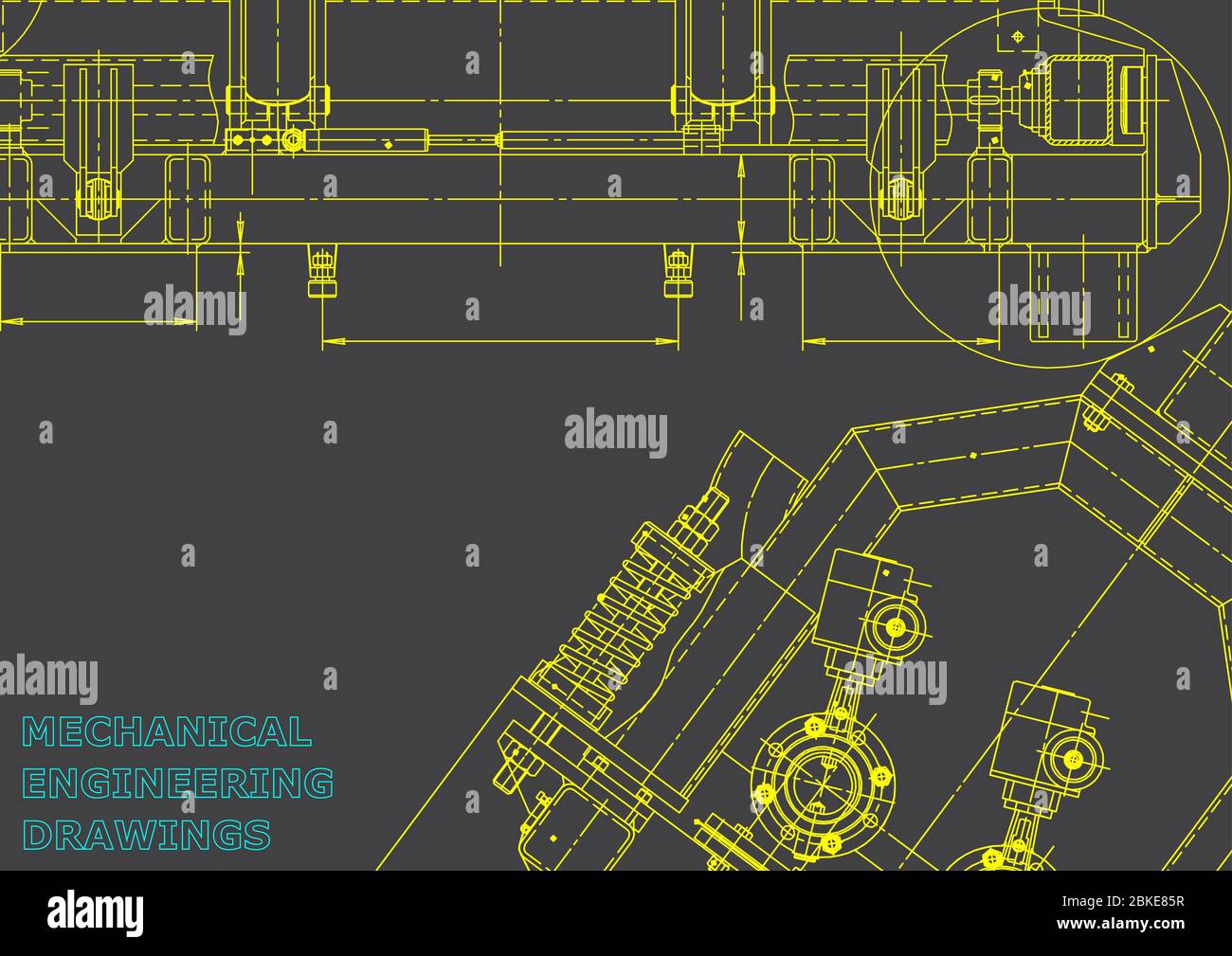 Computer aided design systems. Technical illustrations, backgrounds ...